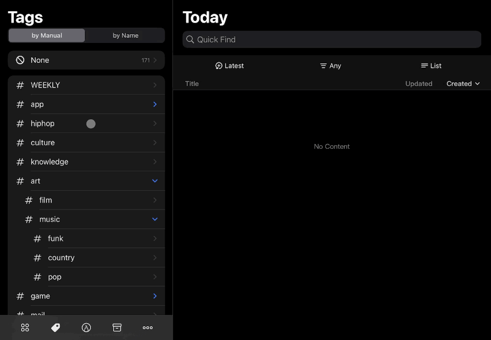 Nested Tags Cubox Support